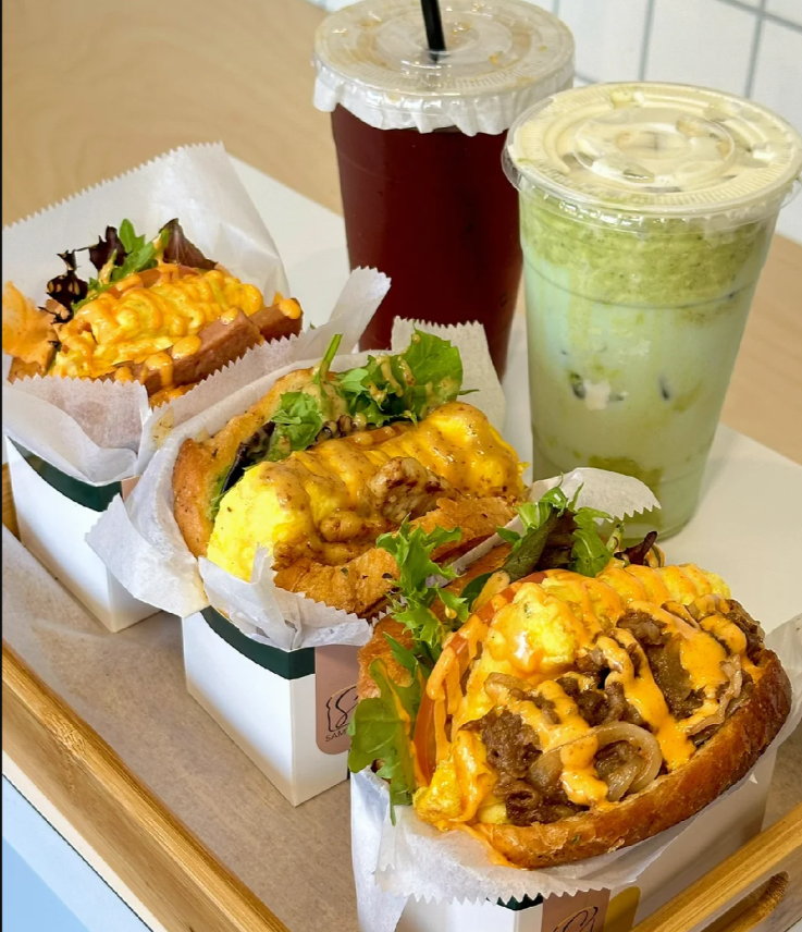New York Hot Pot Beef Explosion Egg Sandwich--Sammich Shop by Everly ...